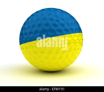 Ukraine. Flag of Ukrainian. Ball 3D of Ukraine design. Horizontal ...