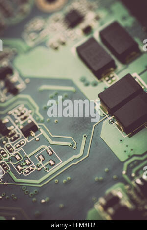 Vertical shot of an electronic micro circuit Stock Photo - Alamy