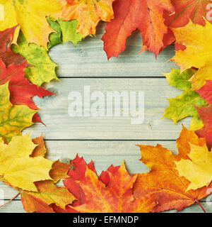 Pile of leaves in Autumn in Closeup Stock Photo - Alamy