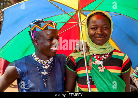 Young Woman From The Banna Tribe At The Key Afer Thursday Market, The ...