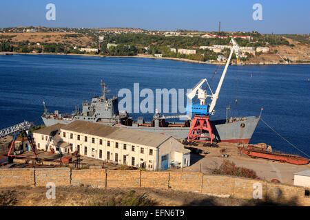 Black Sea Russian Navy base in Sevastopol , Ukraine. Pictured: battle ...