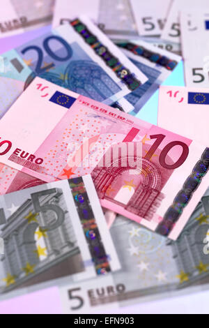 Verschiedene Euroscheine, Banknoten, , Euroland Stock Photo - Alamy
