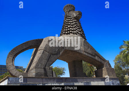 Statue of the Lion of Judah, Addis Abeba, Ethiopia Stock Photo - Alamy
