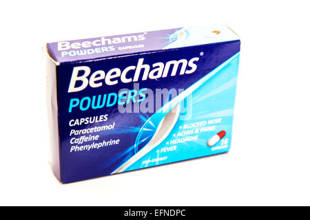 Beechams powders capsules paracetamol tablets box packet headache ...