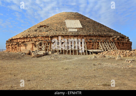 Mausoleum of Numidian kings (2nd century BC), Medracen, Algeria Stock ...