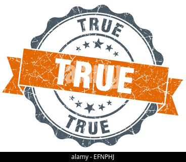 true round orange grungy vintage isolated stamp Stock Photo - Alamy