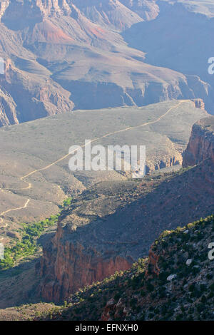 An aerial view of a deep river surrounded by dense forests Stock Photo ...
