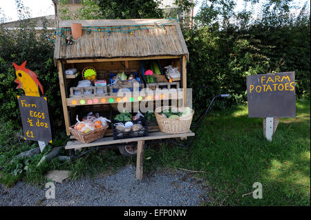 Farm shop honesty box outside Northallerton, North Yorkshire uk Stock ...