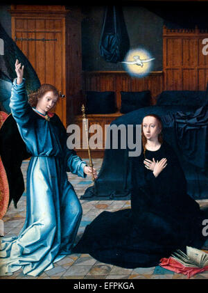 Gerard David - The Annunciation -. (The Angel and the Virgin Stock ...