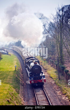GWR loco No 6024 King Edward 1 adds to the autumn colours as it heads a ...