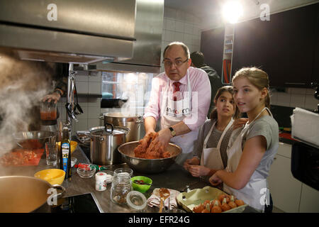 Berlin, Germany. 09th Feb, 2015. German minister for food Schmidt and ...