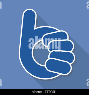 Human hand thumb up symbol with fingers gesture. Like, success, good ...