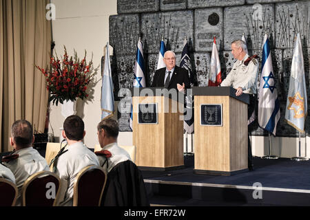 IDF Chief of Staff, Lieutenant General, Benny Gantz, places small flags ...