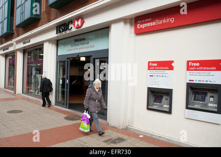 Belfast, UK. 9th February, 2015. HSBC helped Wealthy Clients to evade ...
