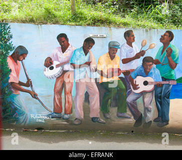 Roadside Murals Tortola, British Virgin Islands, Caribbean Stock Photo ...
