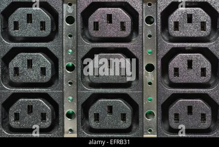 UPS power sockets Stock Photo - Alamy