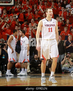 Virginia forward Evan Nolte (11) during the NCAA Basketball game ...