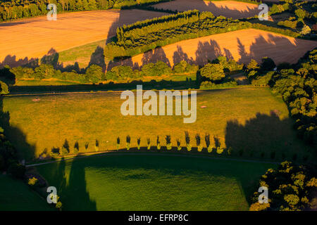 aerial view of farmland in the oxfordshire countryside in england Stock ...