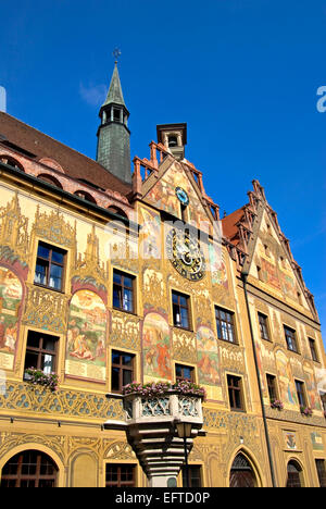 Ulm Town Hall, facade murals, astronomical clock, architectural ...