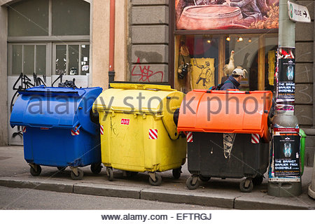 trash collection, Prague Stock Photo: 33303049 - Alamy