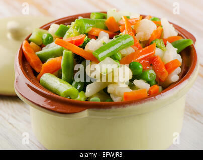 Mixed vegetables in a clay bowl Stock Photo - Alamy