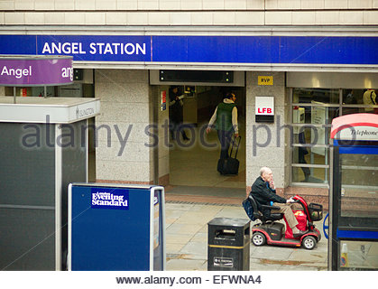 The Angel Underground Tube train station on the Northern Line in Stock ...