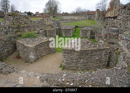 St Augustine's Abbey: Abbot Wulfric's Rotunda, crypt to his octagonal ...