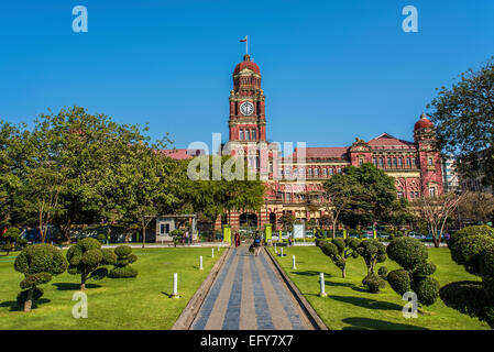 Supreme Court of Burma, Yangon or Rangoon, Yangon Region, Myanmar Stock ...