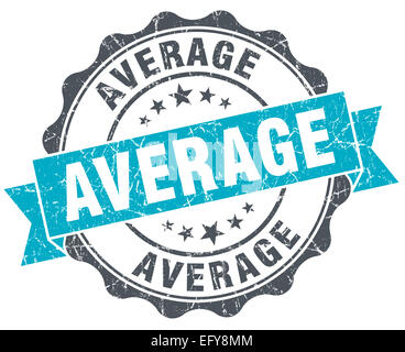 average blue round grunge vintage ribbon stamp Stock Photo - Alamy