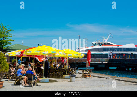 Waterfront park Findikli, Kabatas district, Istanbul, Turkey, Eurasia ...