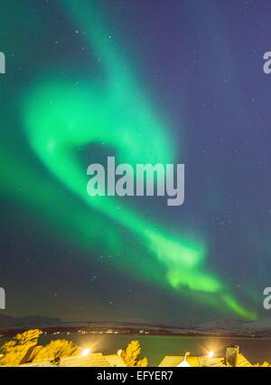 aurora with Orion, photo: January 23, 2015 Stock Photo - Alamy