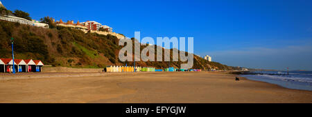 Bournemouth bay Dorset England Europe erosion rock cliff rocky cliffs ...
