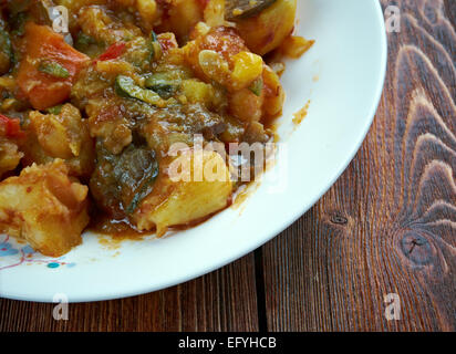 Turlu - Turkish stew of vegetables,with potatoes, eggplant Stock Photo ...