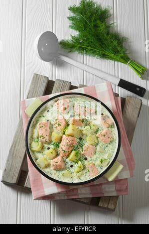 Kalakeitto. Finnish fish stew Stock Photo - Alamy