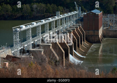 High Rock Dam at High Rock Lake. Davidson County, North Carolina Stock ...