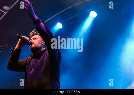 London, UK. 11th Feb 2015. Guy Garvey lead singer of Elbow, Live ...