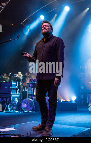London, UK. 11th Feb 2015. Guy Garvey lead singer of Elbow, Live ...
