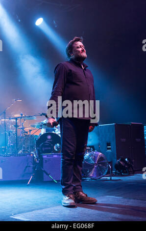 London, UK. 11th Feb 2015. Guy Garvey lead singer of Elbow, Live ...