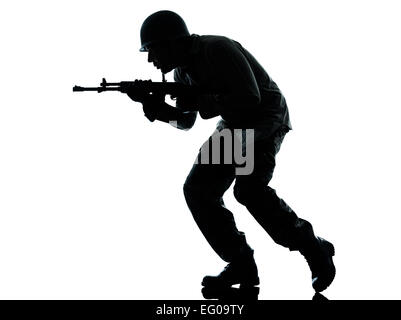 shadow of soldier shooting Stock Photo - Alamy
