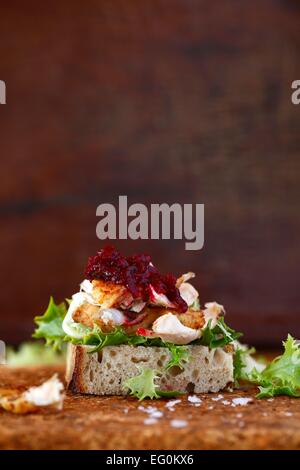 Close up sourdough bread with chicken liver Pate Stock Photo - Alamy