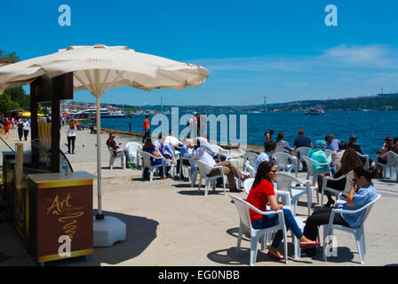 Waterfront park Findikli, Kabatas district, Istanbul, Turkey, Eurasia ...