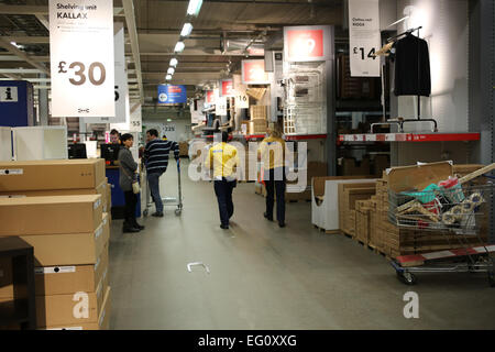 Self service activity area at IKEA store in Lakeside, Thurrock Essex ...