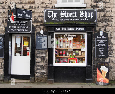 Small traditional sweet shop selling all kinds of old-fashioned sweets ...