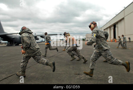 Airmen from the 615th Contingency Response Wing conducted an Engine ...