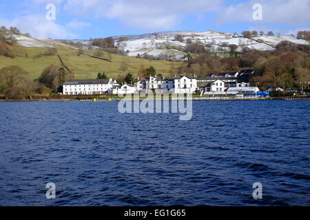 Lakeside Hotel, Lake Windermere, Lake District National Park, Cumbria ...