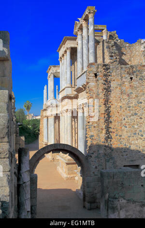The Roman Theatre of Merida, Merida, Spain Stock Photo - Alamy