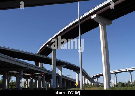 Freeway interchange in Houston Texas Stock Photo - Alamy