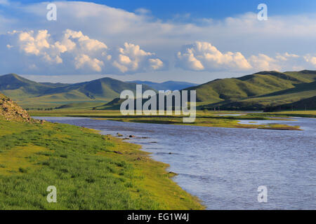 Orkhon river, Bulgan province, Mongolia Stock Photo - Alamy
