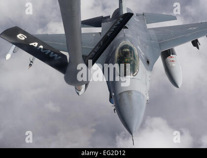 A 350th Air Refueling Squadron KC-135R Stratotanker from McConnell Air ...