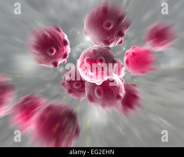 cloud of micro organism made in 3d software Stock Photo - Alamy